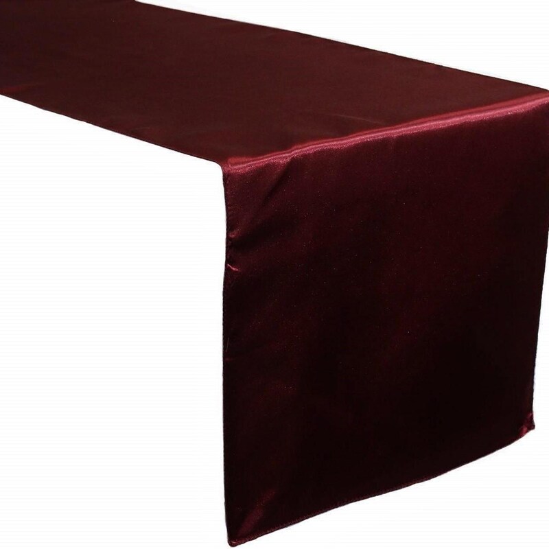 Burgundy Table Runner - Etsy