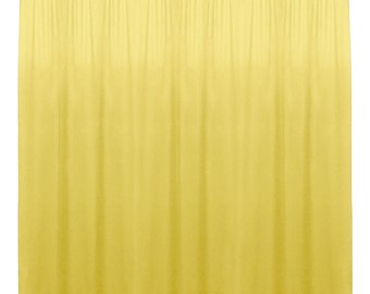 Dark Yellow 2 Panels Backdrop Drape, All Sizes Available in Polyester ...