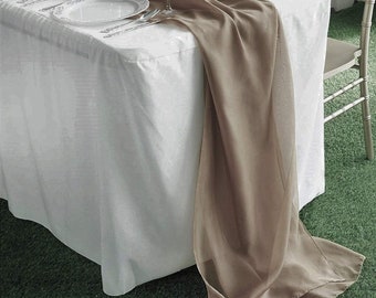 Chiffon Table Runner Extra Long Wedding Runners Holiday - Etsy