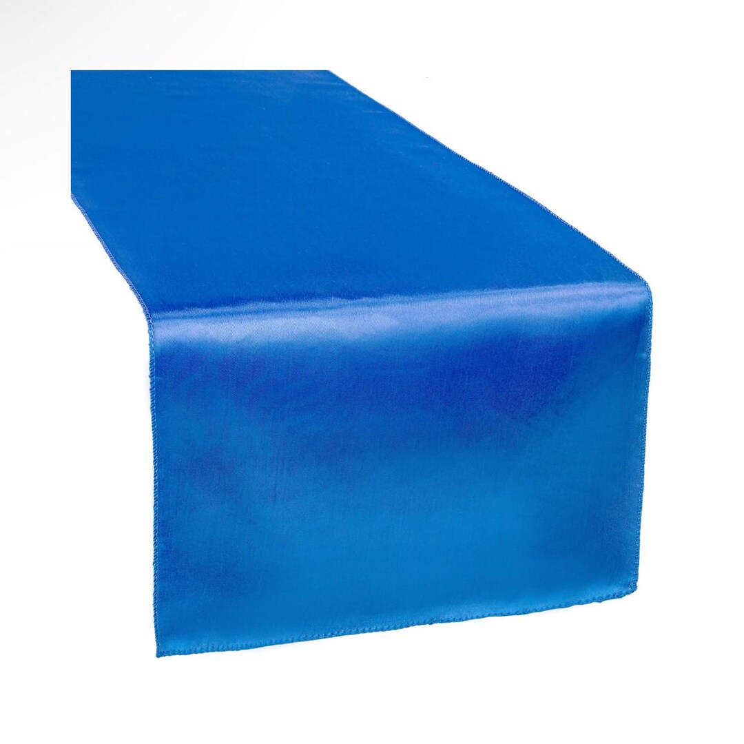 Royal Blue Bridal Satin Table Runner, Wedding Banquet Decoration ...