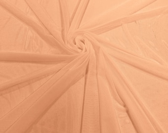Stretch Sheer Mesh Fabric light Peach 4 Way Stretch/per Yard - Etsy