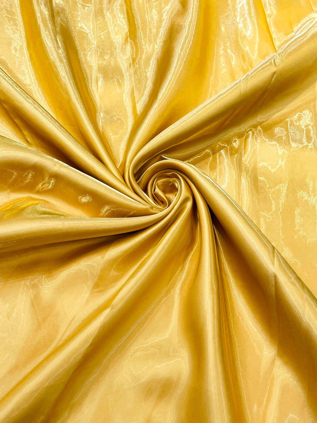 Gold Bridal Liquid Satin Fabric-glossy Satin-58” Wide-prom. - Etsy