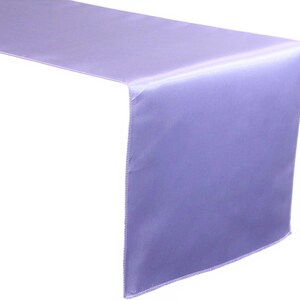 Lavender Bridal Satin Table Runner, Wedding Banquet Decoration ...