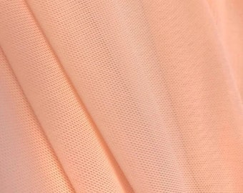 Stretch Sheer Mesh Fabric light Peach 4 Way Stretch/per Yard - Etsy