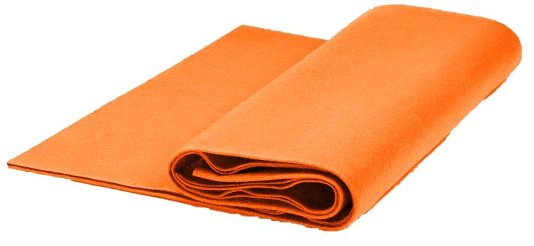 Light Orange Acrylic Craft Felt Fabric by the Yard 72" Wide - Etsy