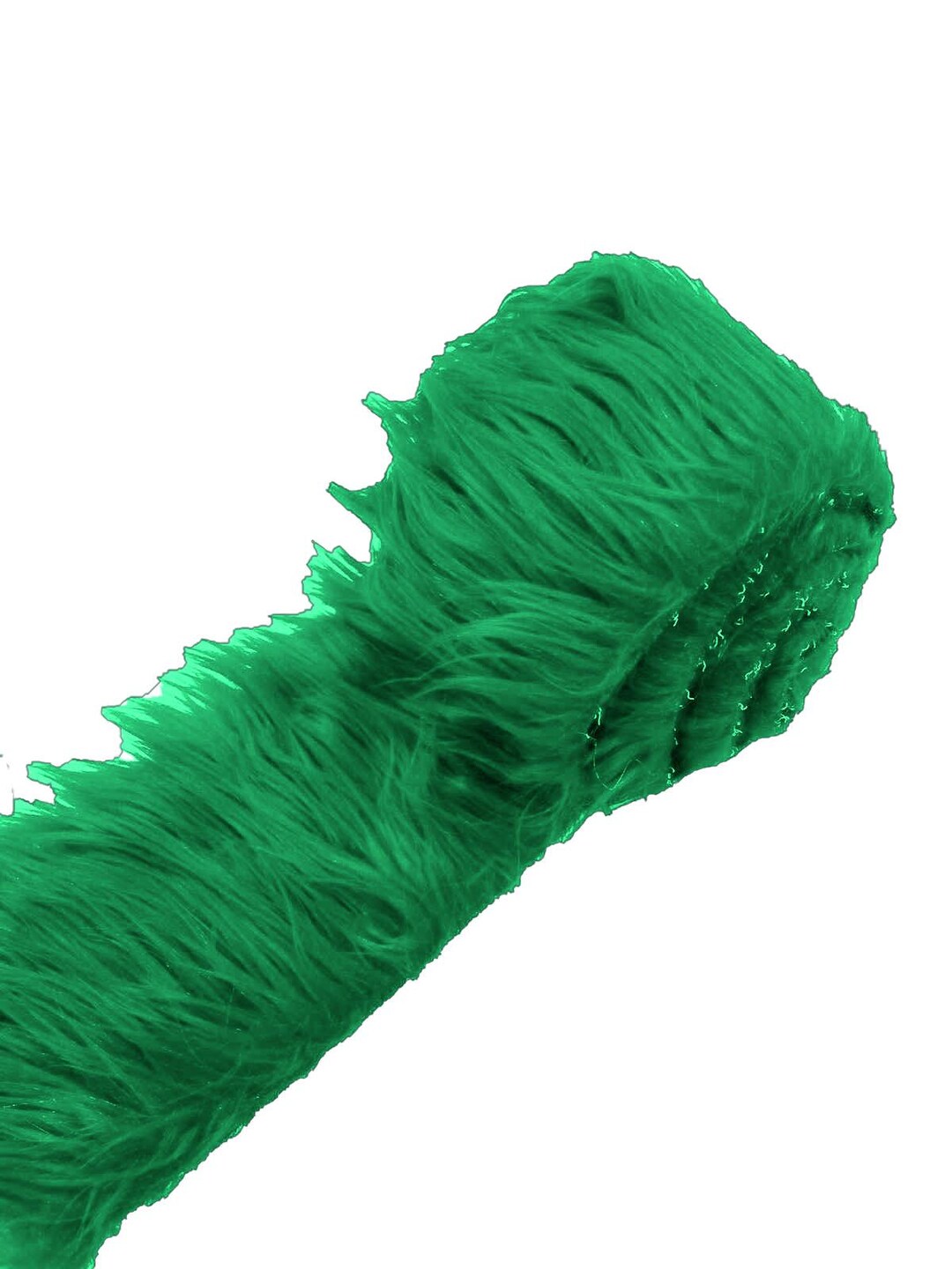 Kelly Green Long Pile Soft Faux Fur Fabric STRIP for Fur Suit, Cosplay ...