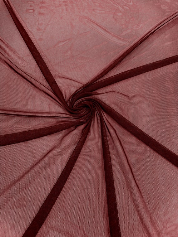 Burgundy mesh fabric store