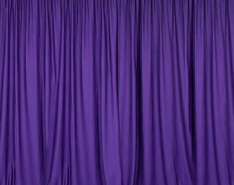 Purple 2 Panels Backdrop Drape, All Sizes Available in Polyester Poplin ...