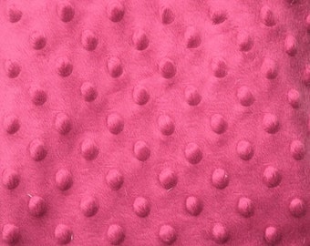 Alison BLUSH PINK Embossed Dimple Dots Soft Velvety Minky Fabric for ...