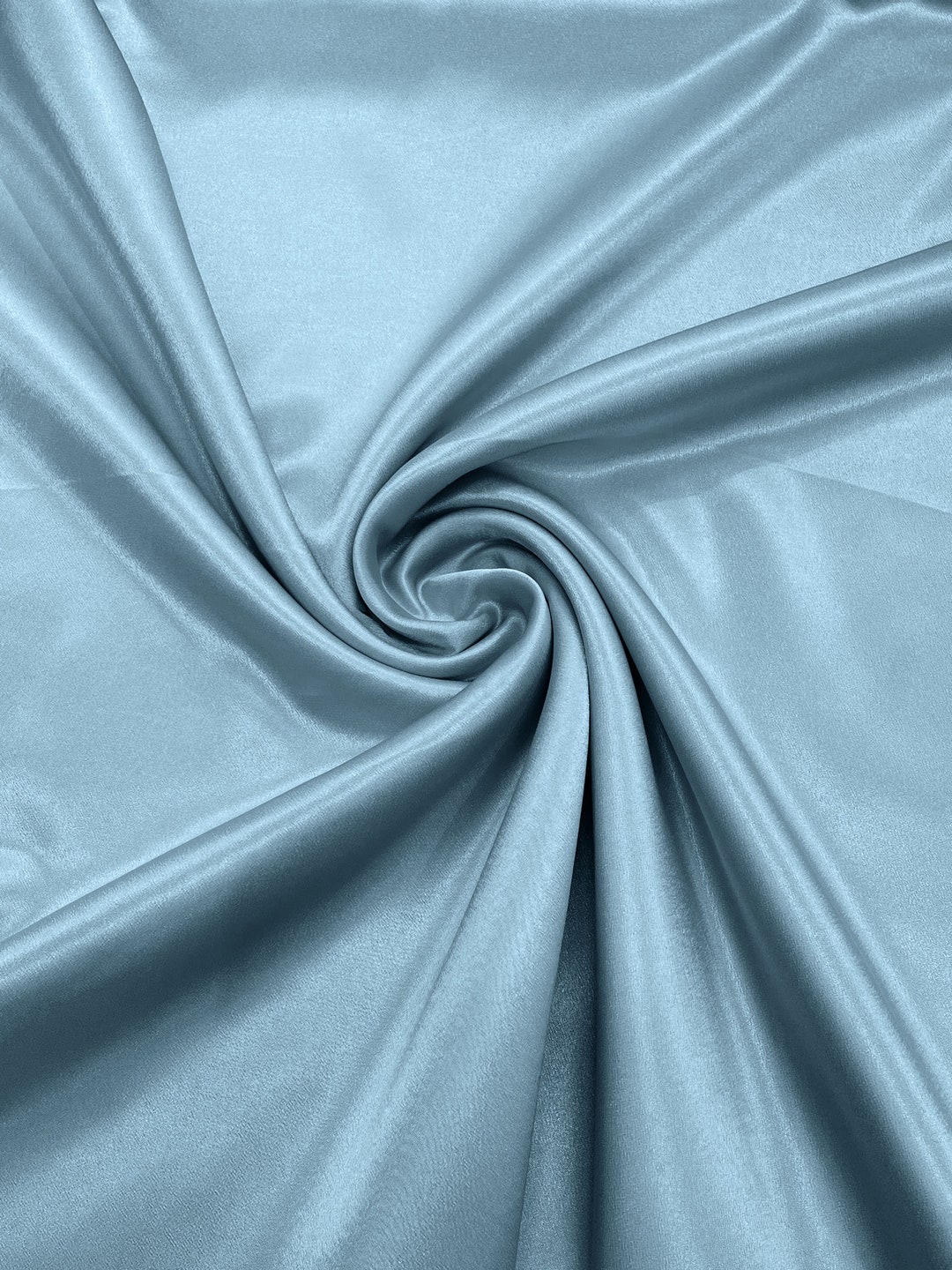 Baby Blue Crepe Back Satin Bridal Fabric Draper/prom/wedding/58" Inches ...