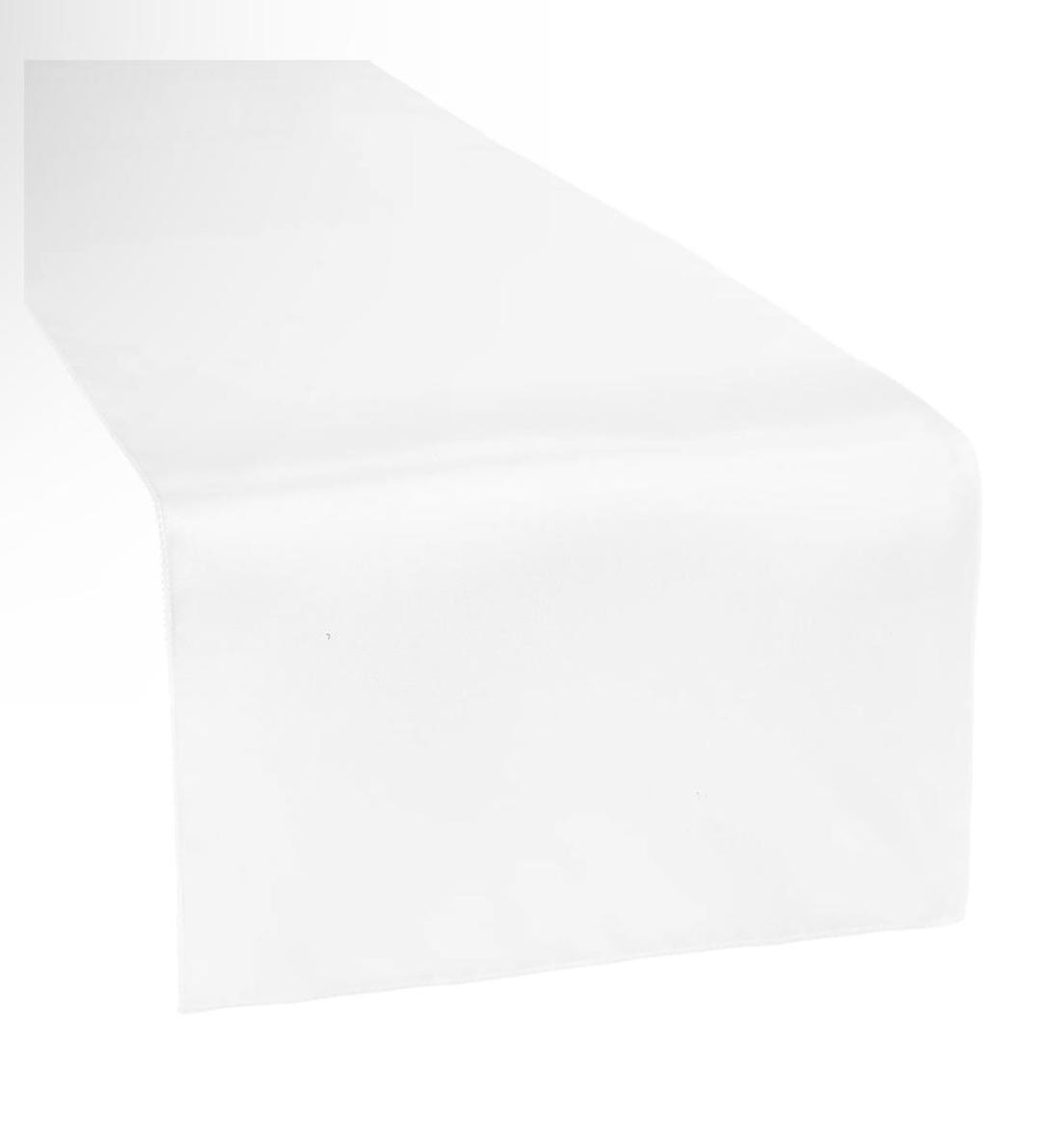 White Bridal Satin Table Runner, Wedding Banquet Decoration, ( Choose ...