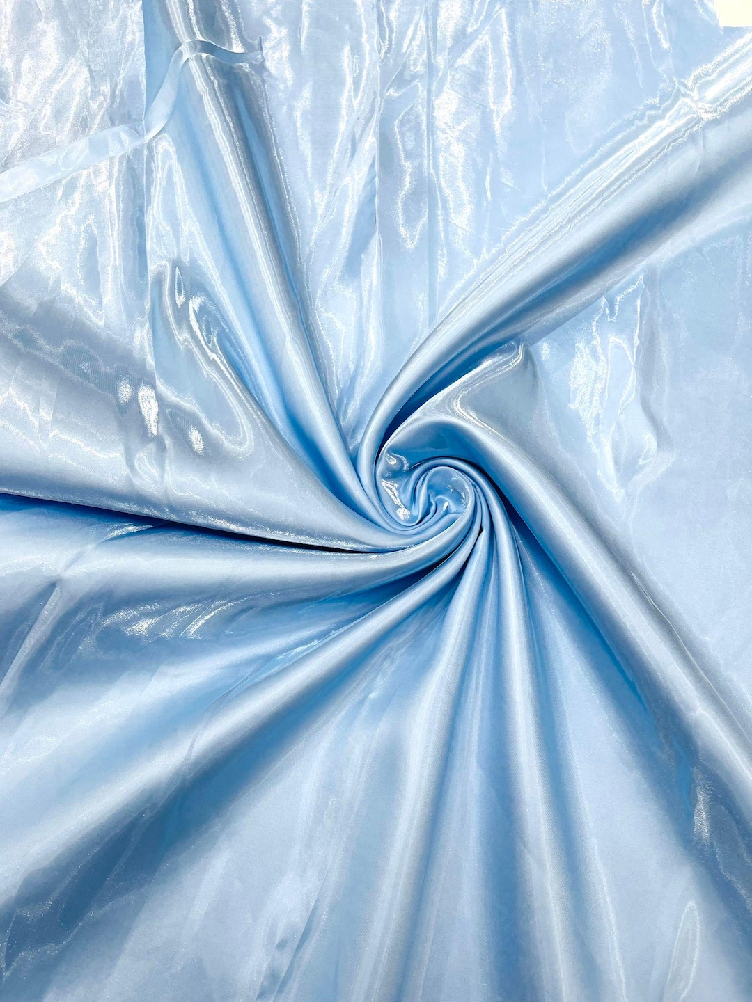 Light Blue Bridal Liquid Satin Fabric-glossy Satin-58” Wide-prom. - Etsy