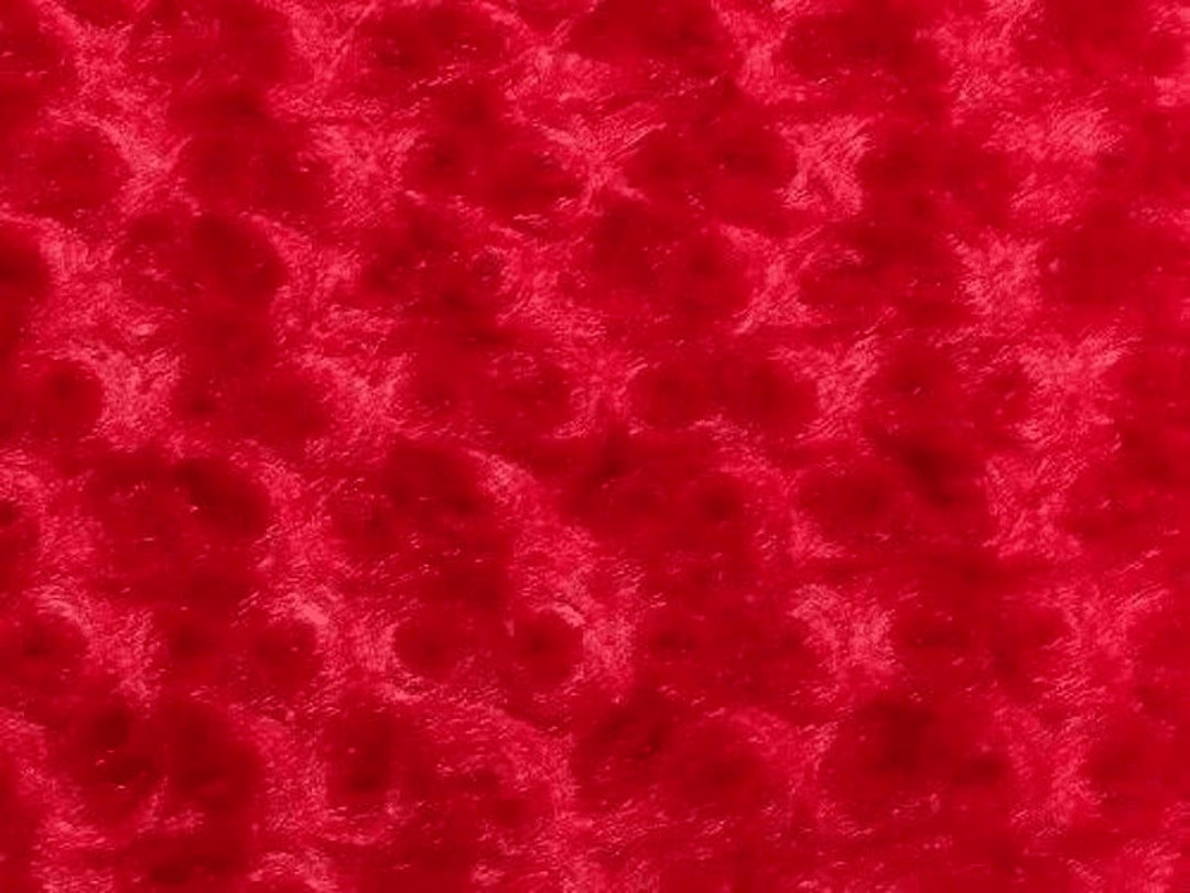 Minky Swirl Rose Blossom Ball Rosebud Plush Fur Fabric Polyester Sold ...