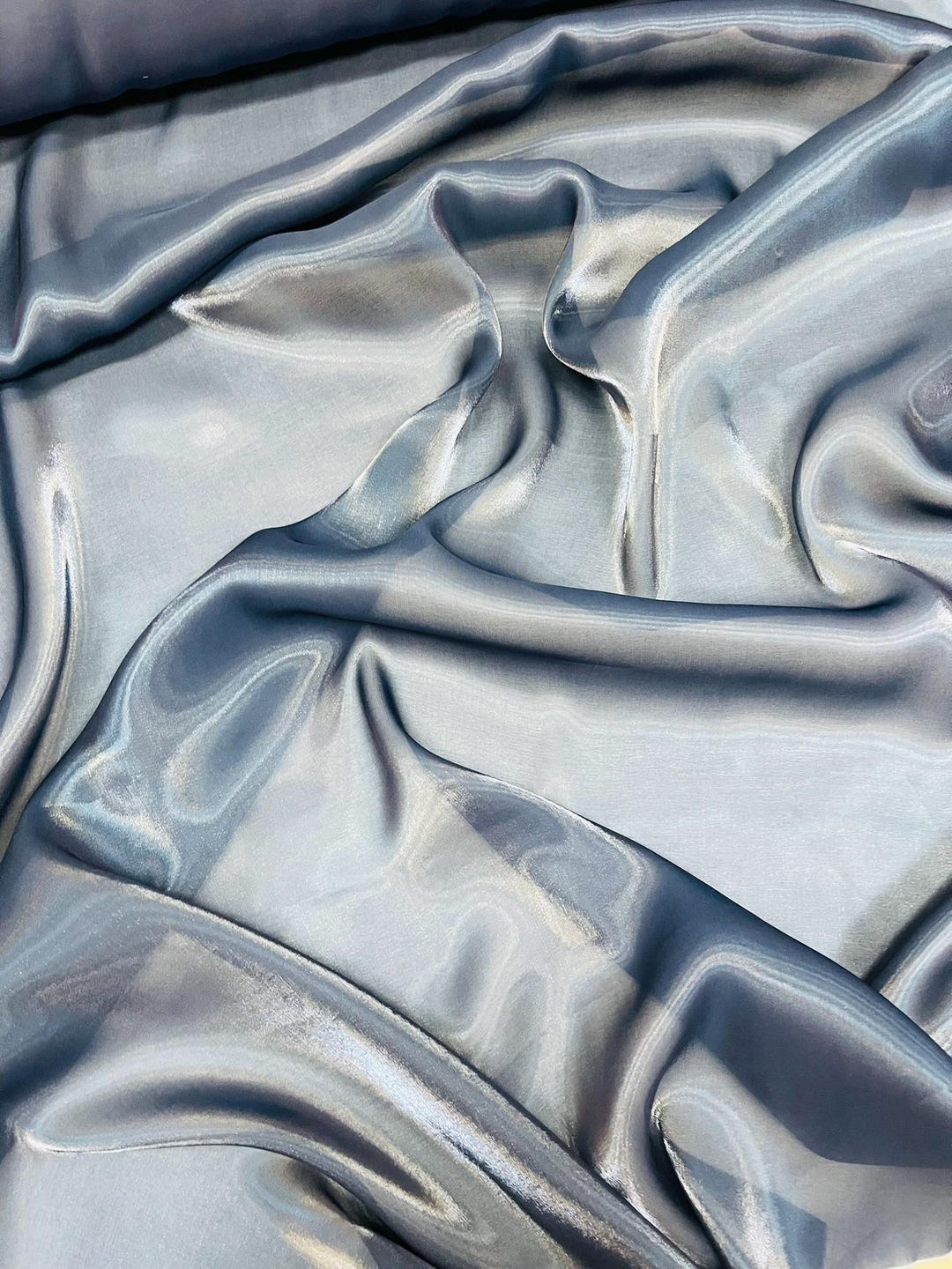 Navy Blue Wet Liquid Sheer Chiffon Fabric/58" Wide. - Etsy