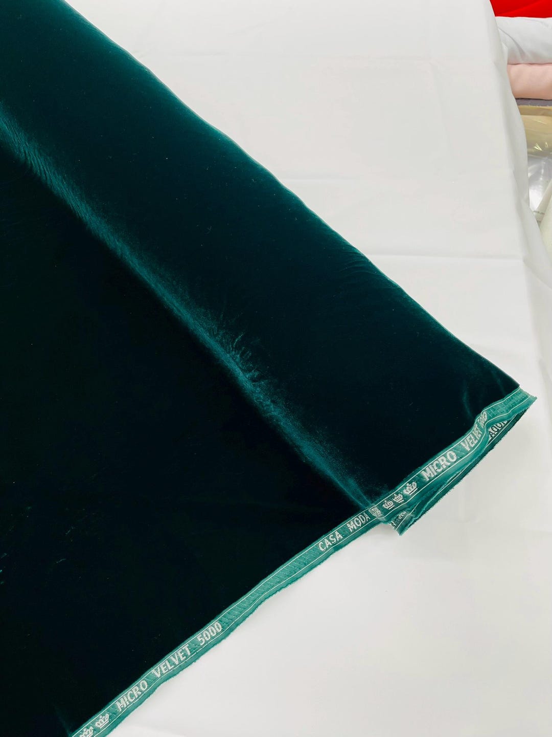 Hunter Green Micro Velvet Fabric/54 Wide /sold by the Yard. - Etsy