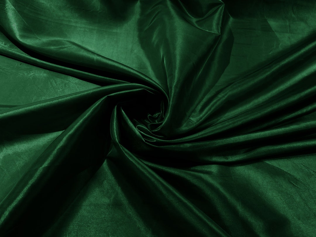 Hunter Green Solid Taffeta Fabric/taffeta Fabric by the Yard/apparel, Costume, Dress, Cosplay ...