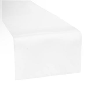 White Bridal Satin Table Runner, Wedding Banquet Decoration, ( Choose ...
