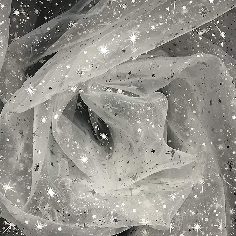 Tulle Silver Star - Etsy