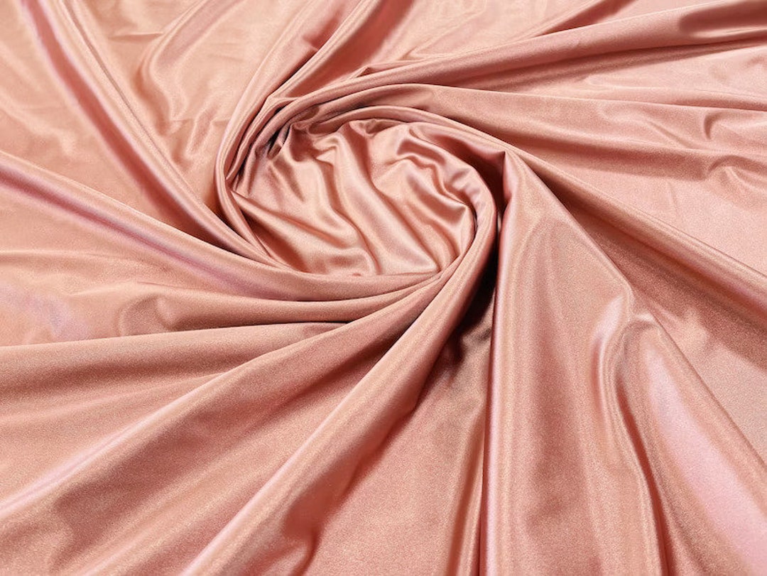 Deluxe Shiny Polyester Spandex Fabric Stretch 58" Wide Sold by the Yard ...