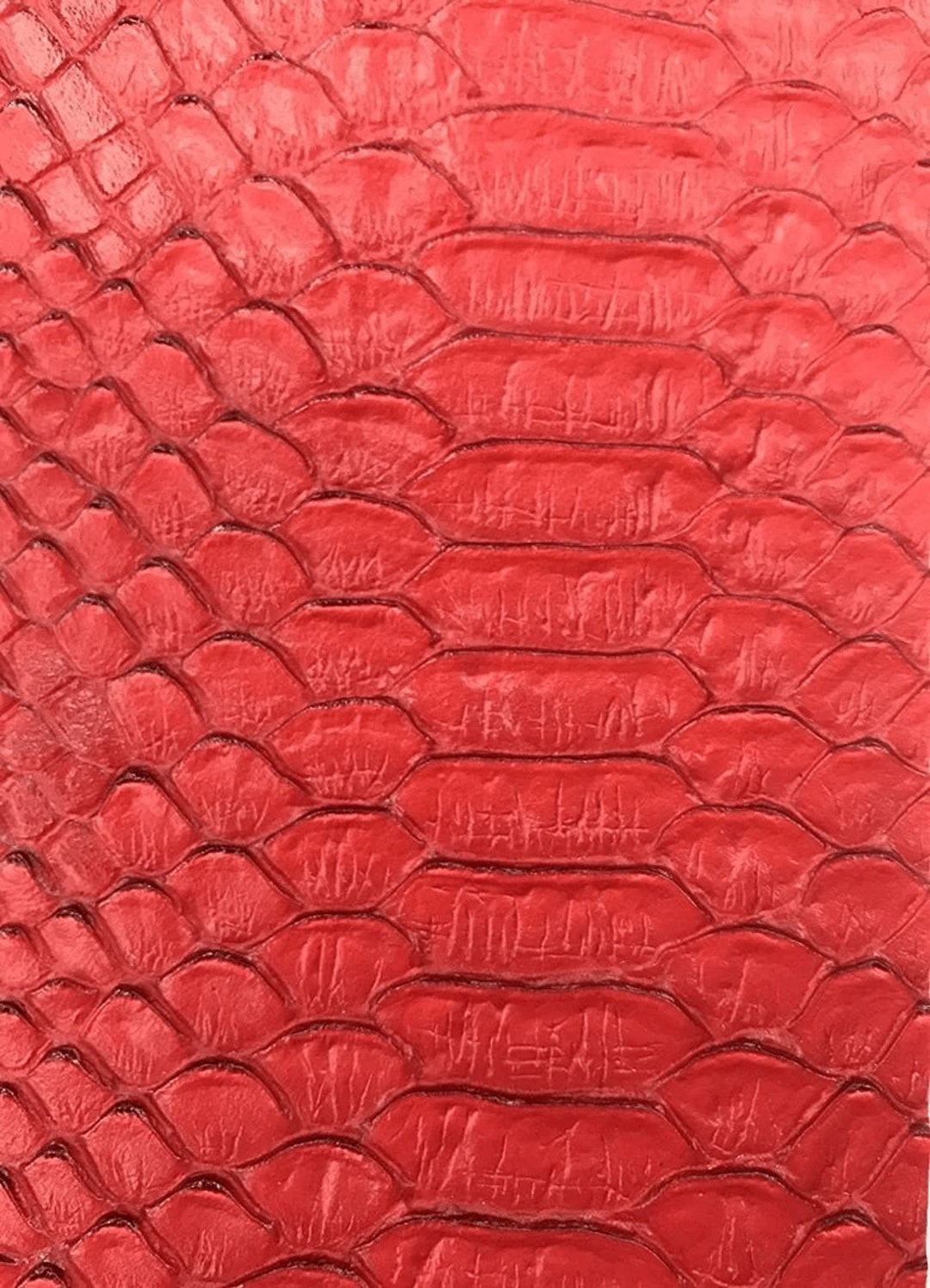 53/54" Wide Snake Fake Leather Upholstery, 3-D Viper Snake Skin Texture ...