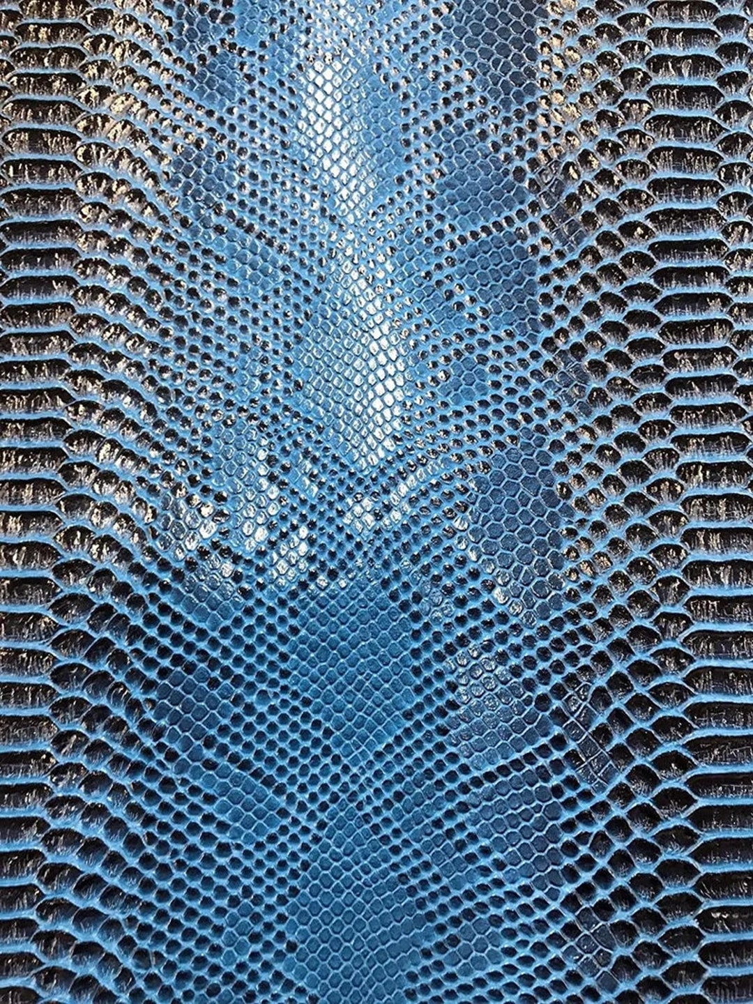 53/54" Wide Snake Fake Leather Upholstery, 3-D Viper Snake Skin Texture ...