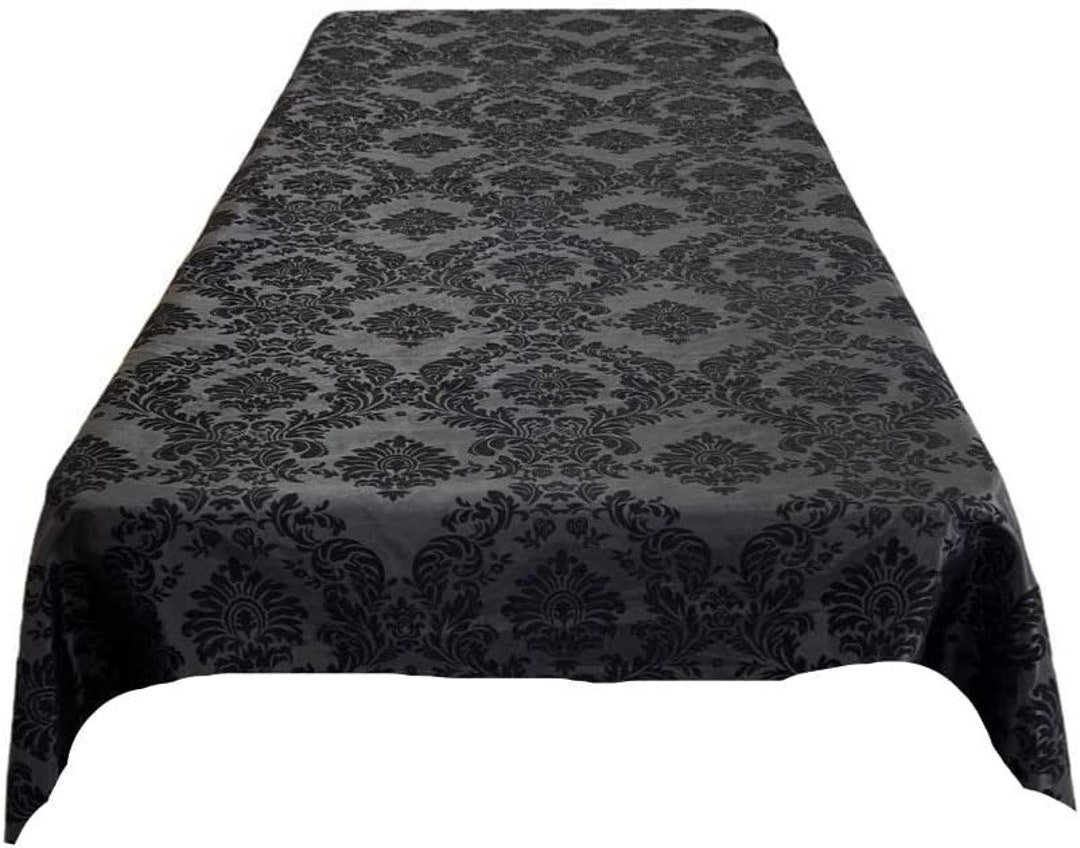 Rectangular Tablecloth - Decorative Damask Polyester Taffeta Tablecloth ...