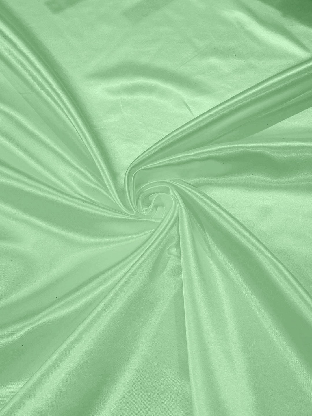 Mint Green Heavy Shiny Bridal Satin Fabric for Wedding Dress, 60 ...