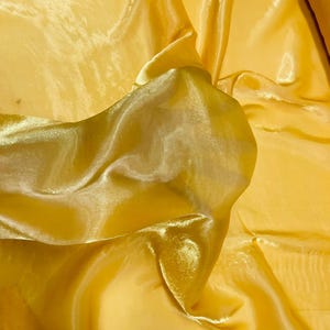 Yellow Wet Liquid Sheer Chiffon Fabric/58" Wide. - Etsy