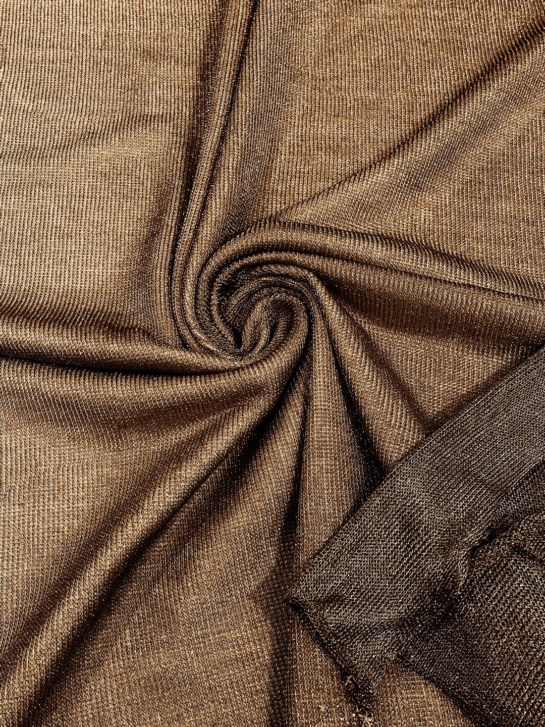 Bronze 58/60" Wide Stretch Metallic Chainmail Faux Chain Sheer Fabric ...