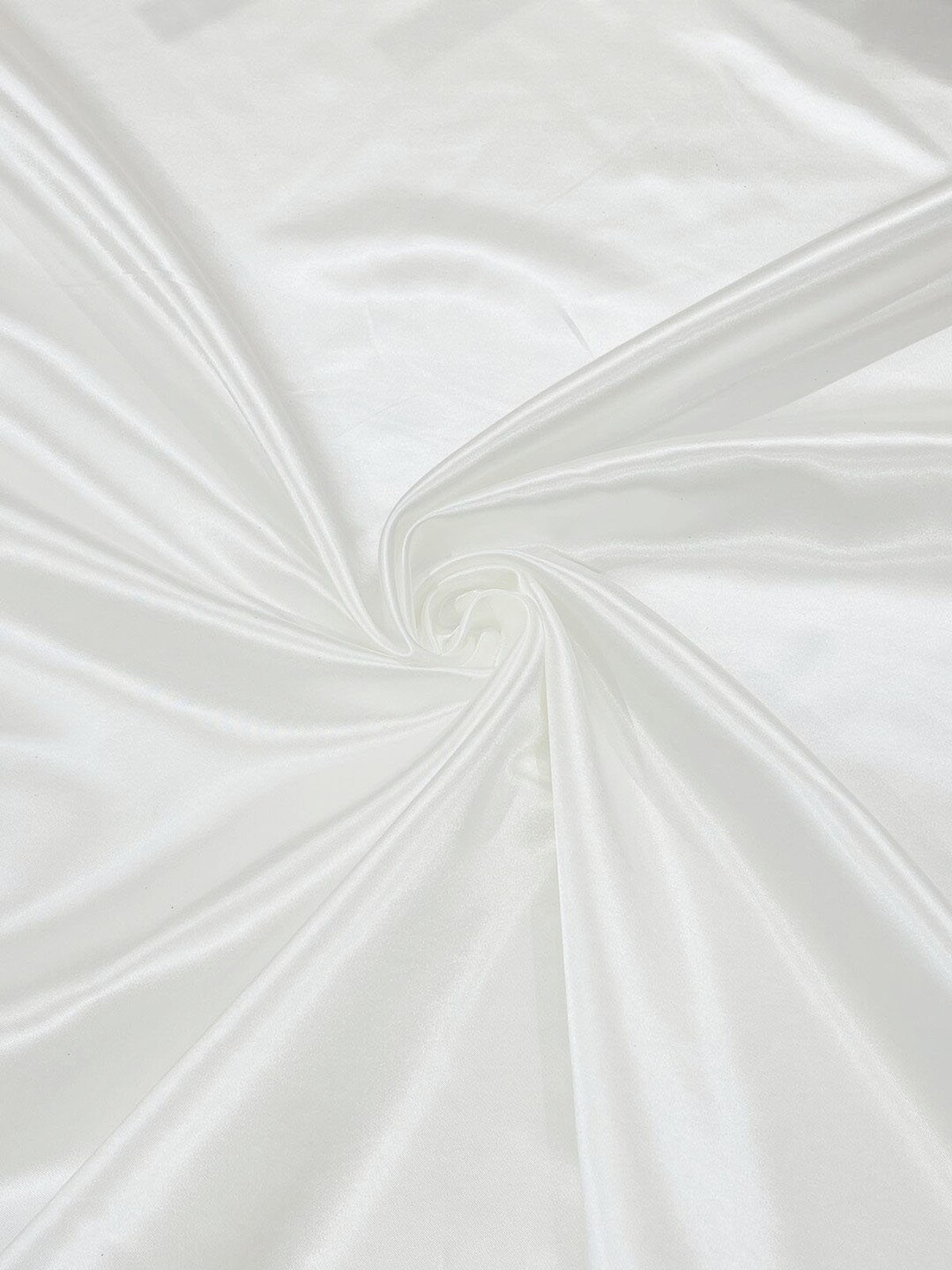 White Heavy Shiny Bridal Satin Fabric for Wedding Dress, 60" Inches ...