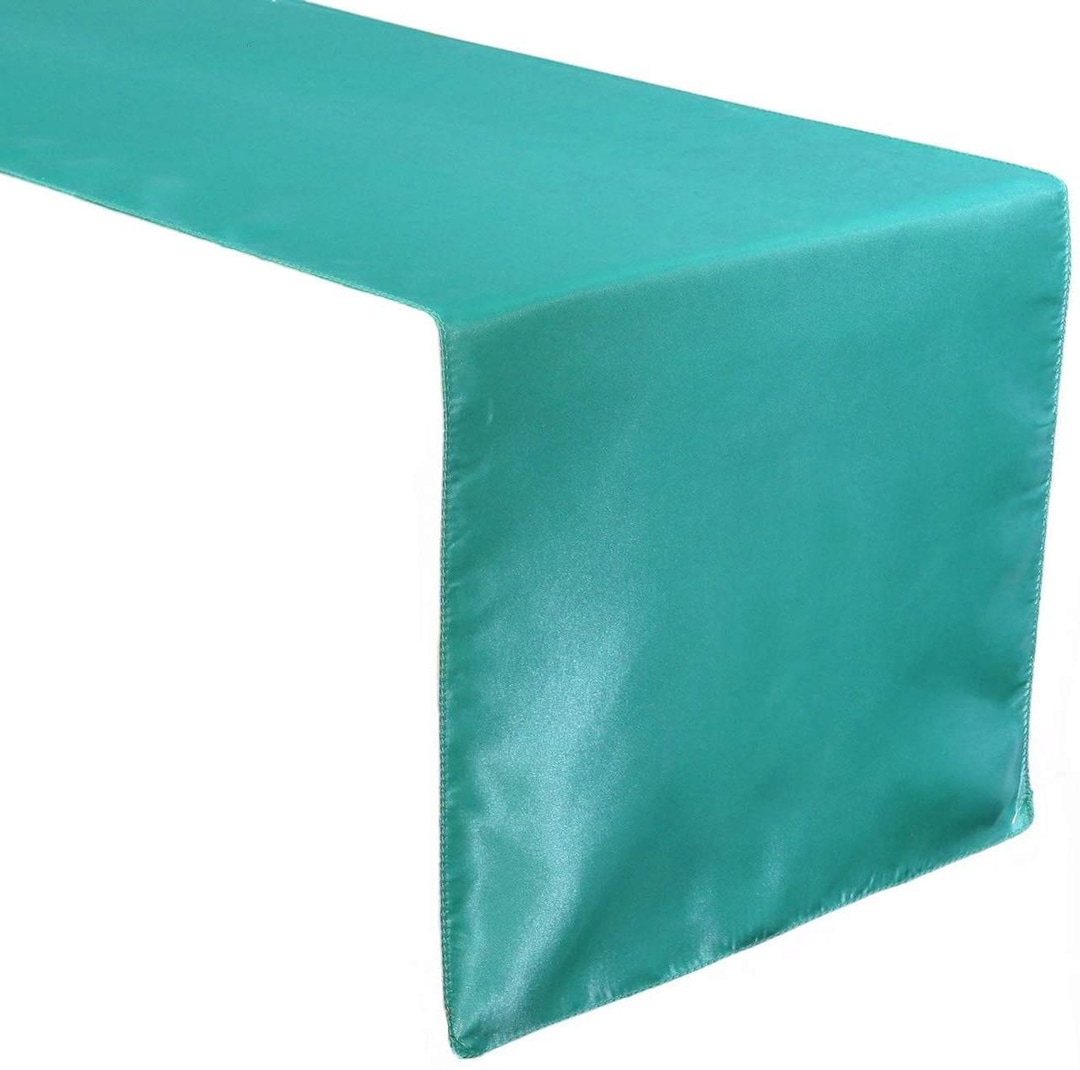 Jade Bridal Satin Table Runner, Wedding Banquet Decoration, ( Choose ...