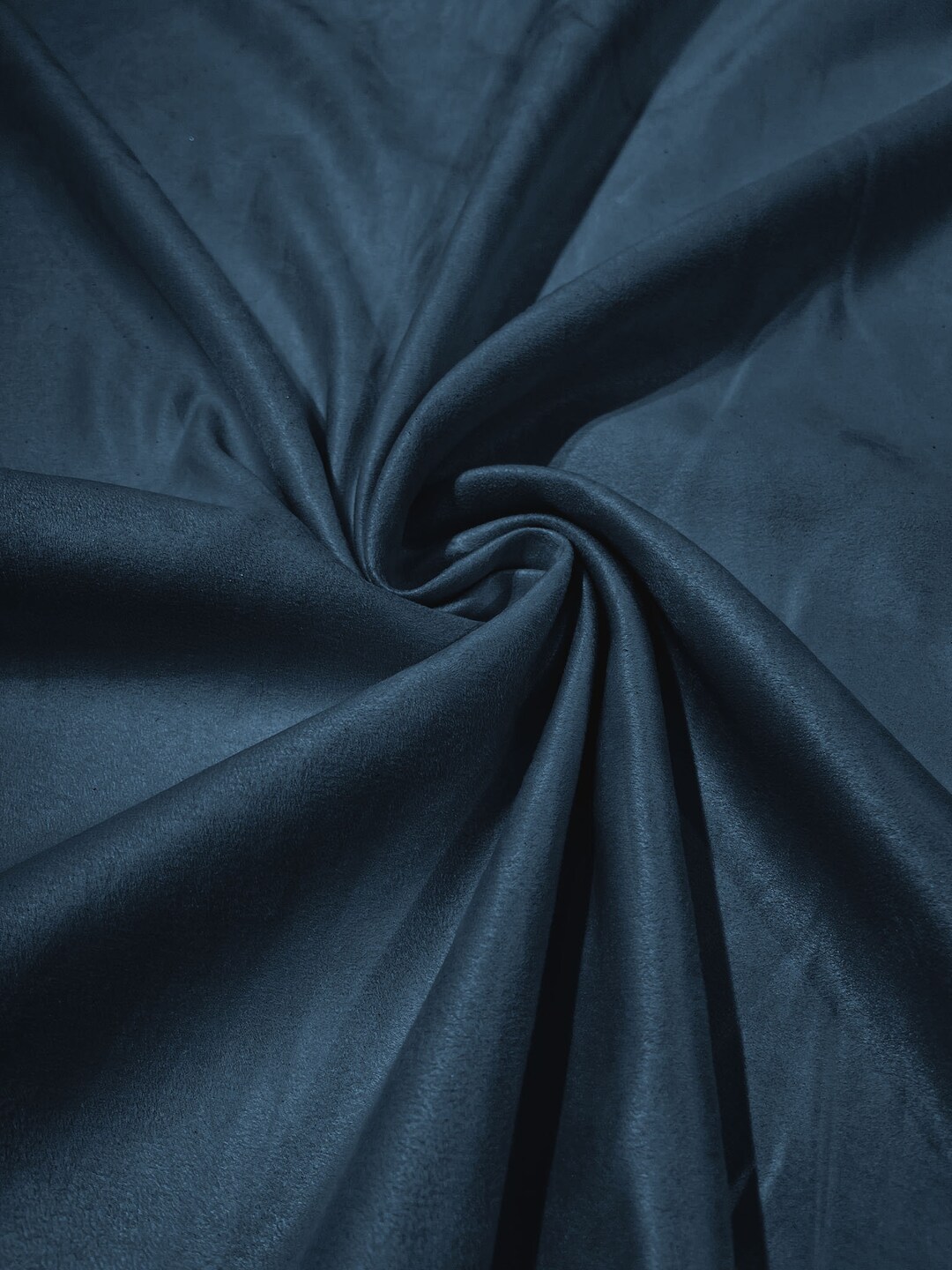 Coppen Blue Faux Suede Polyester Fabric | Microsuede | 58" Wide ...