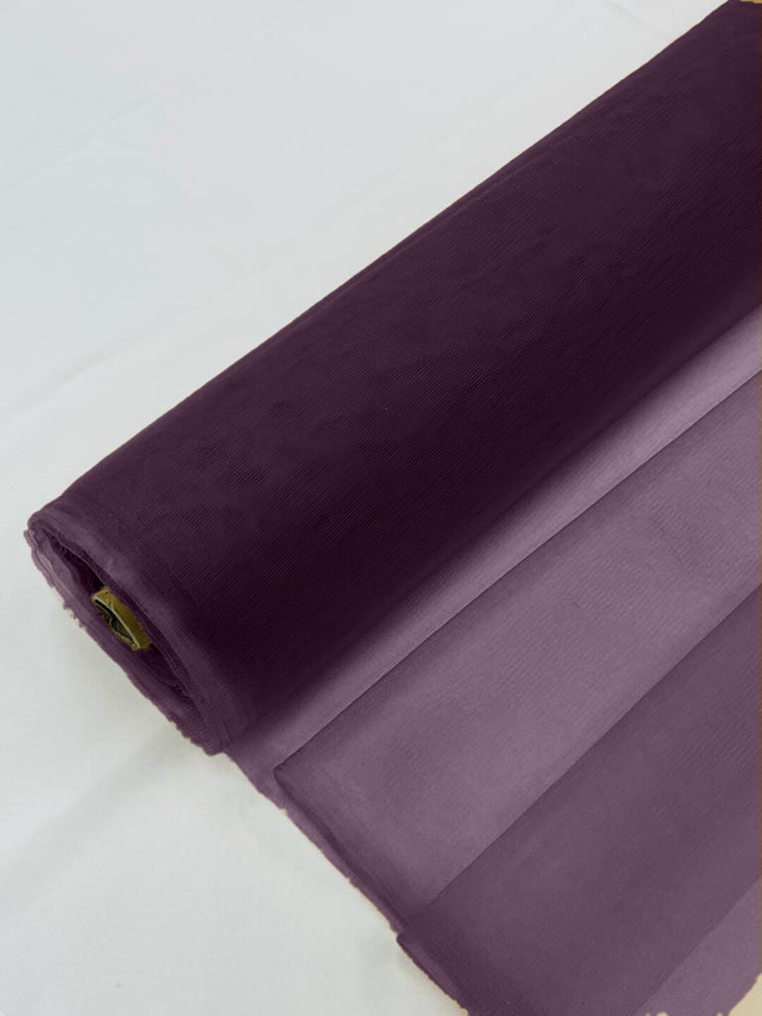 Plum Bridal Mesh Tulle Netting Fabric / Sheer Mesh /58" Wide /sold by ...