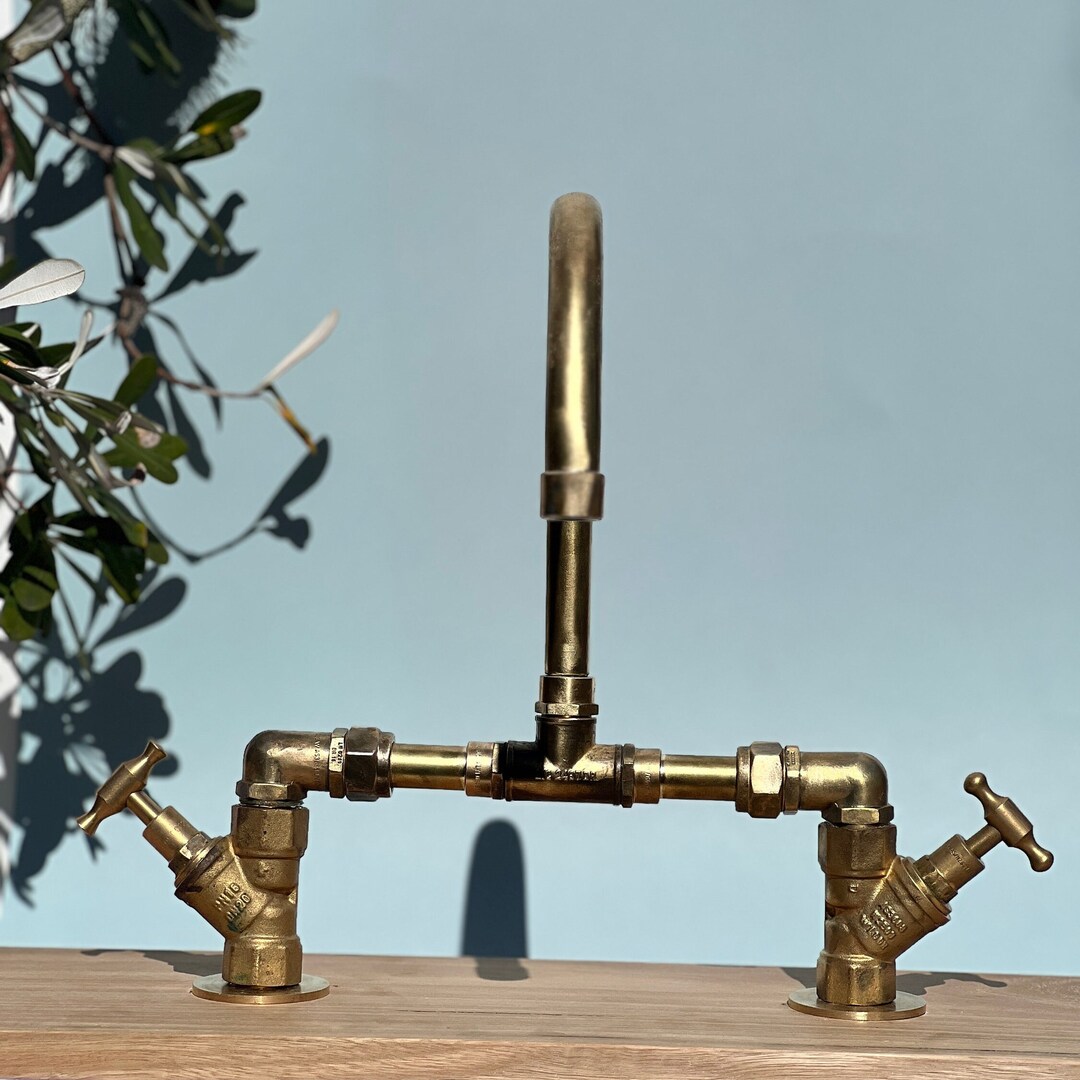 Noosa Industrial Brass Tap Set - Etsy