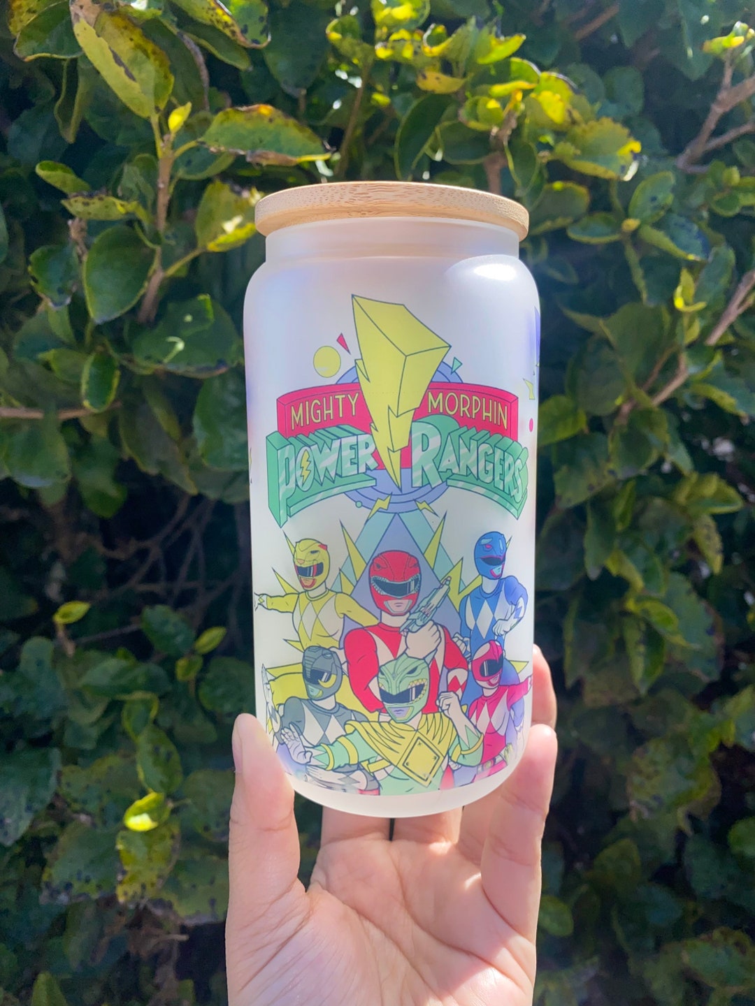 Power Rangers Glass Cup - Etsy