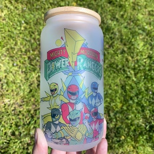 Power Rangers Glass Cup - Etsy