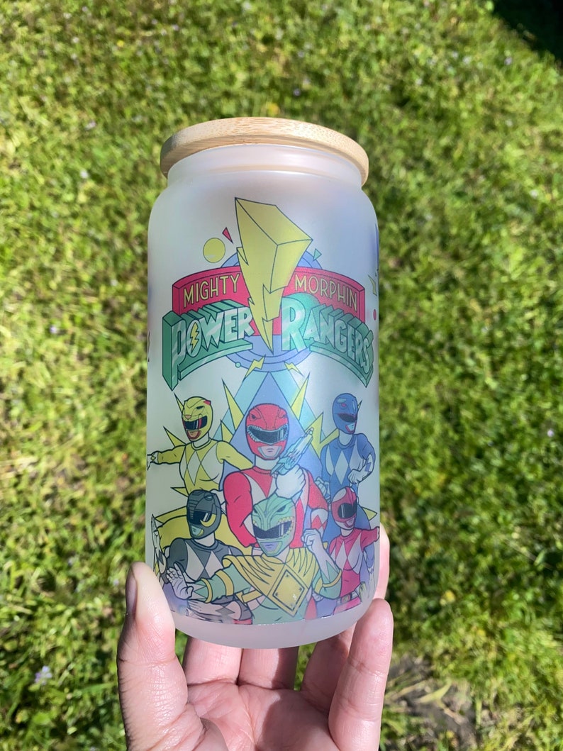 Power Rangers Glass Cup - Etsy