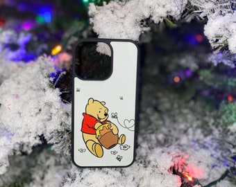 Winnie the Pooh Hunny Floral Cute Phone Case for Iphone, Motorola ...