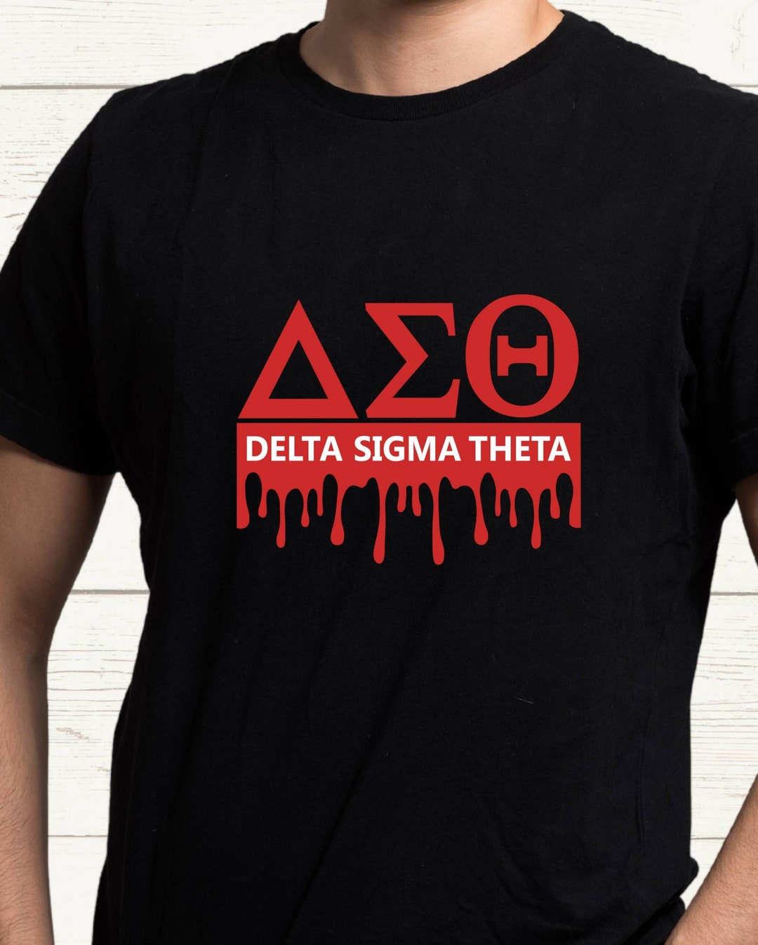 Delta Sigma Theta Dripping Shirt DST Sorority Greek T-shirt - Etsy