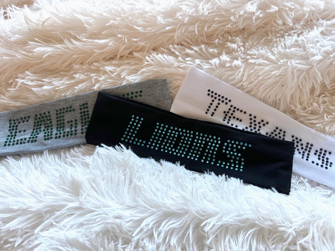 Custom Rhinestone Team Headband | Bling Sports Fan Accessory, Sparkly ...