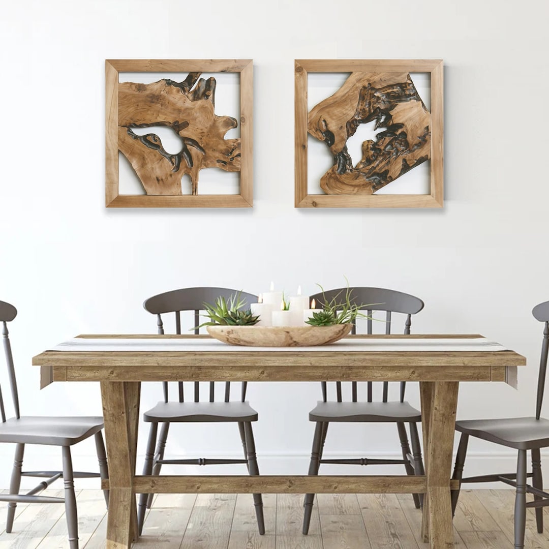 Handmade Cedar Wood Live Edge Wall Art: Rustic Cabin Decor - Etsy