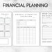 Minimalist Financial Planner Bundle, Printable Financial Trackers ...