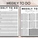 Ultimate to Do List Bundle, Instant Download, 5 to Do Blank Templates ...