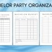 Bachelor Party Planner, Minimalist Bundle, Printable Instant Download ...
