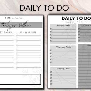 Ultimate to Do List Bundle, Instant Download, 5 to Do Blank Templates ...