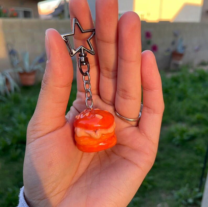 Pretty Patty Burger Clay Keychain Krabby Patty Keychain - Etsy