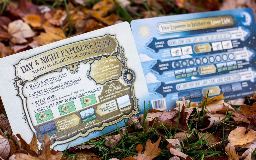 Photography Cheat Sheet for DSLR and Mirrorless Cameras. - Etsy