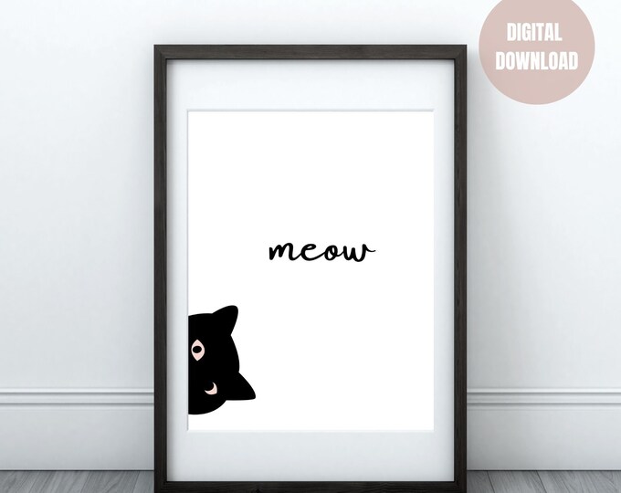 Mystic Cat Limited Edition Fine Art Print Hand Pulled Silkscreen Print