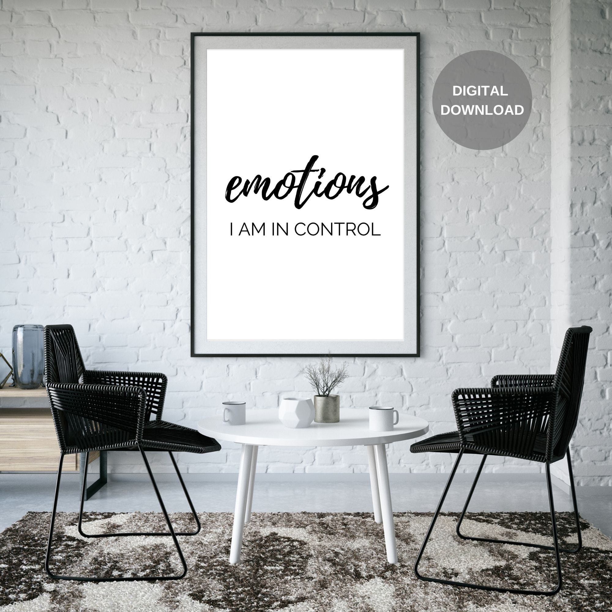 EMOTIONS I Am in Control Positive Affirmation Self-love Positive ...