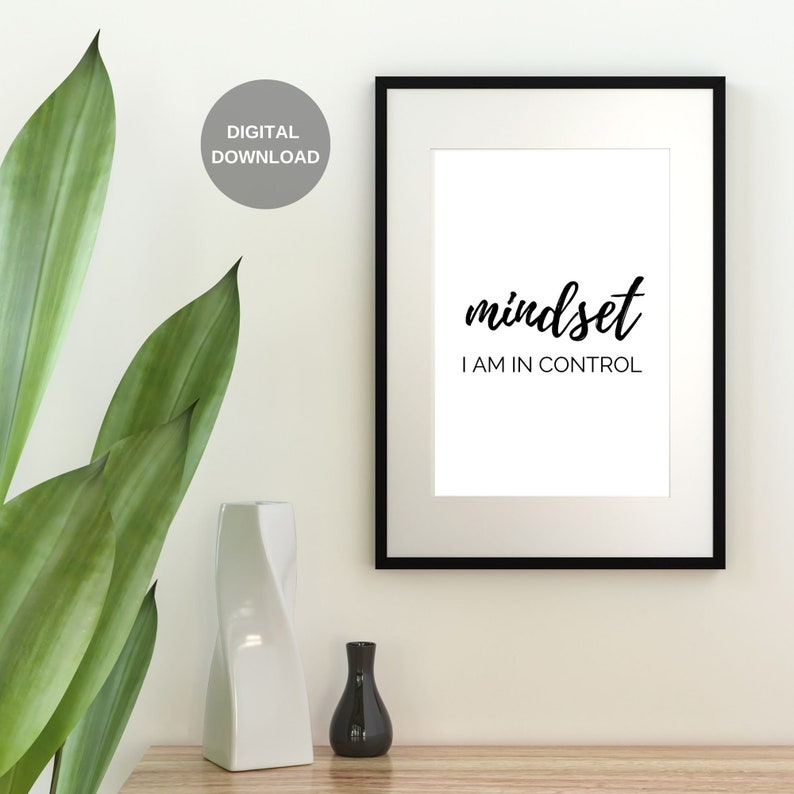 MINDSET I Am in Control Positive Affirmation Self-love Positive ...